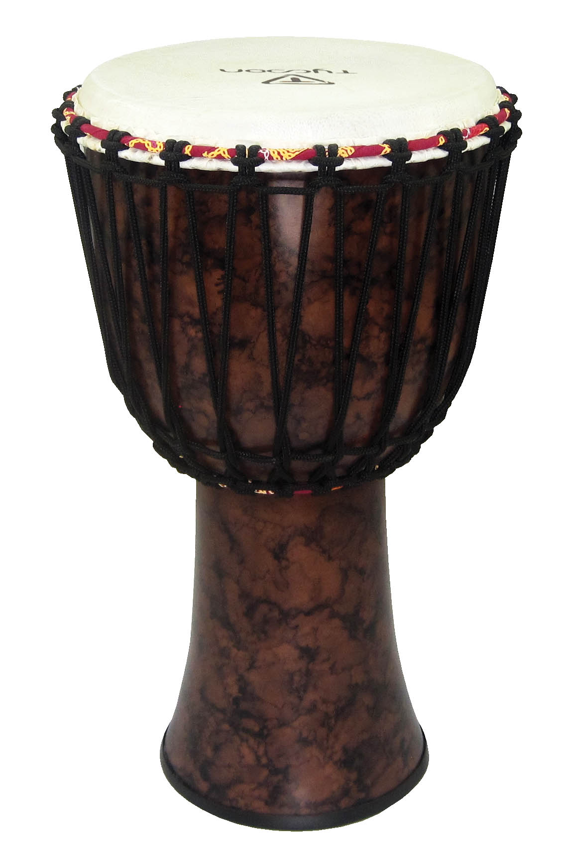 10 inch. Fiberglass Djembe - Rope Tuned Marble Finish - Willis Music Store