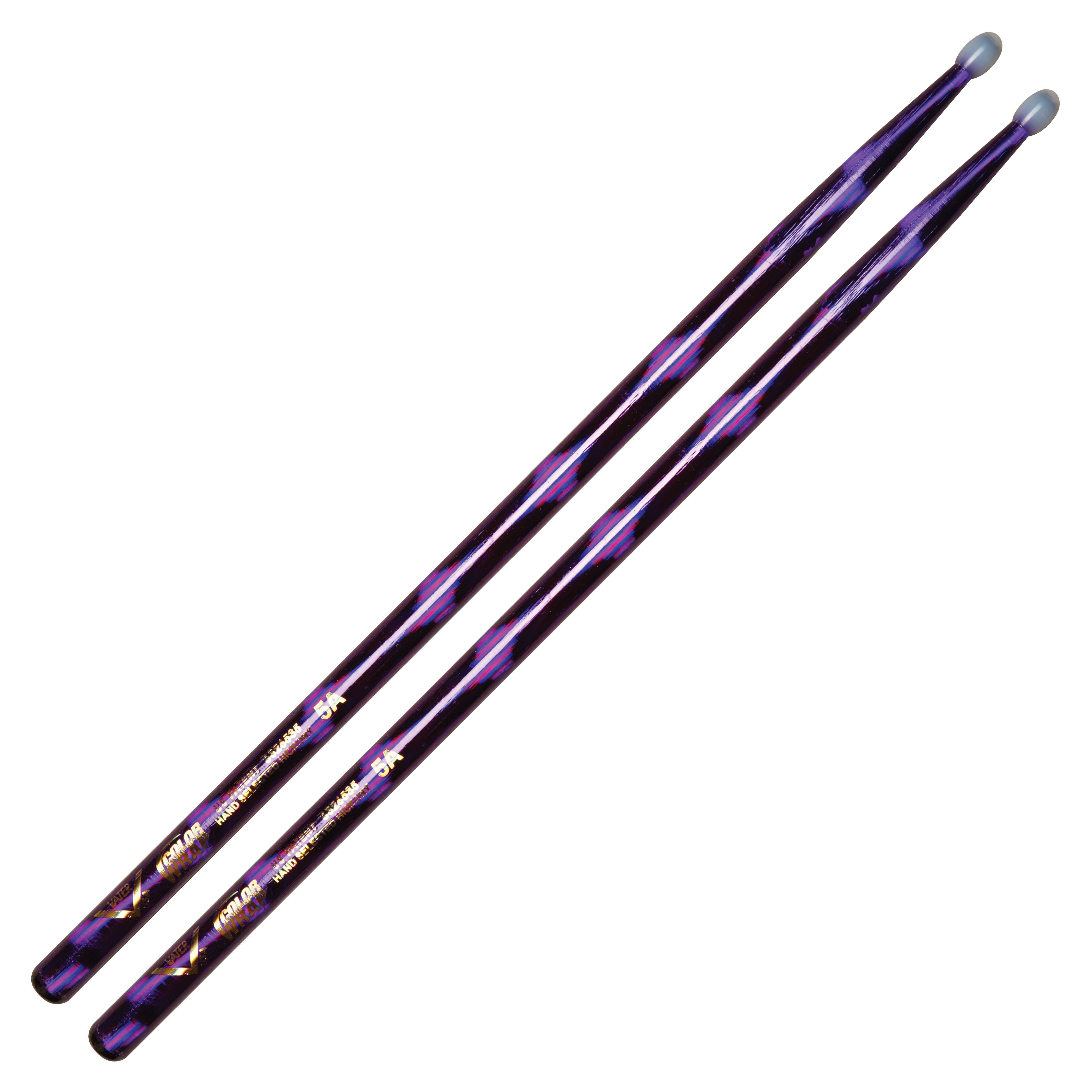 Color Wrap 5A Purple Optic Drum Sticks - Willis Music Store