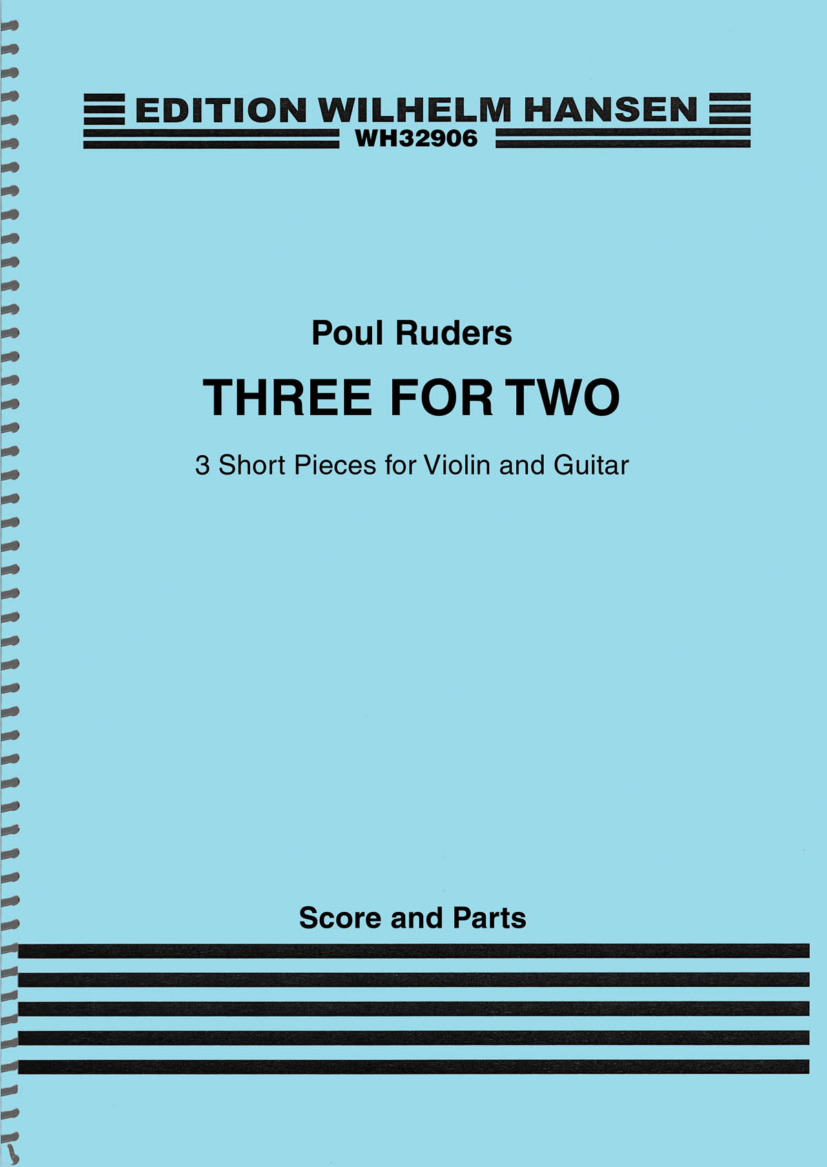 Three for Two 3 Short Pieces for Violin and Guitar Score and Parts ...