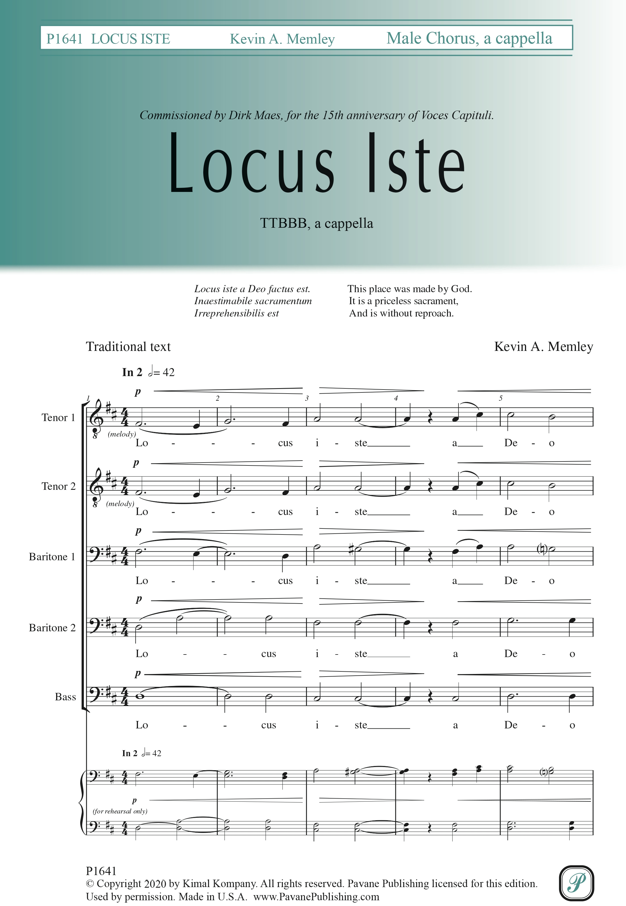 Locus Iste - Willis Music Store