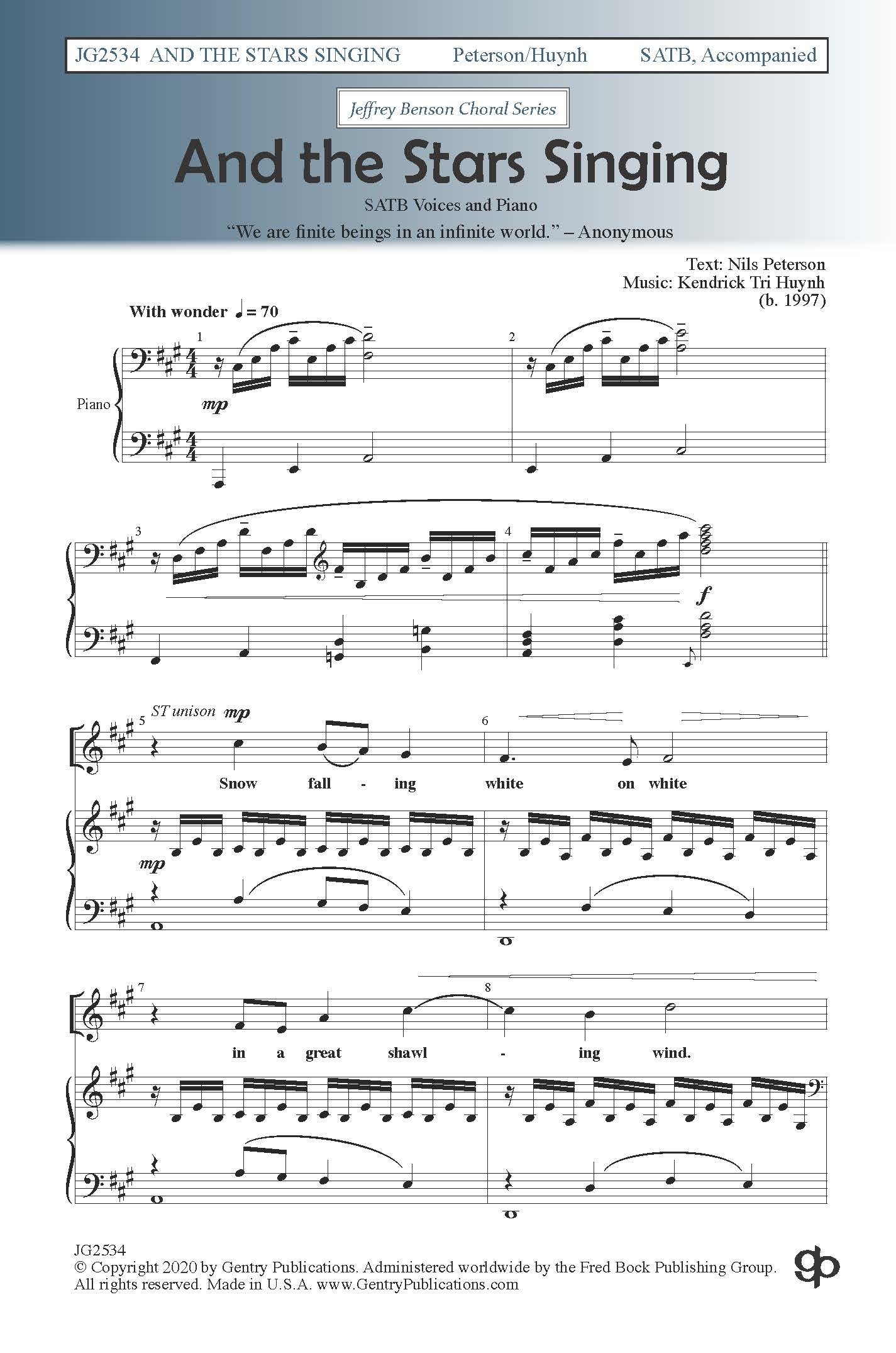 And the Stars Singing - Willis Music Store