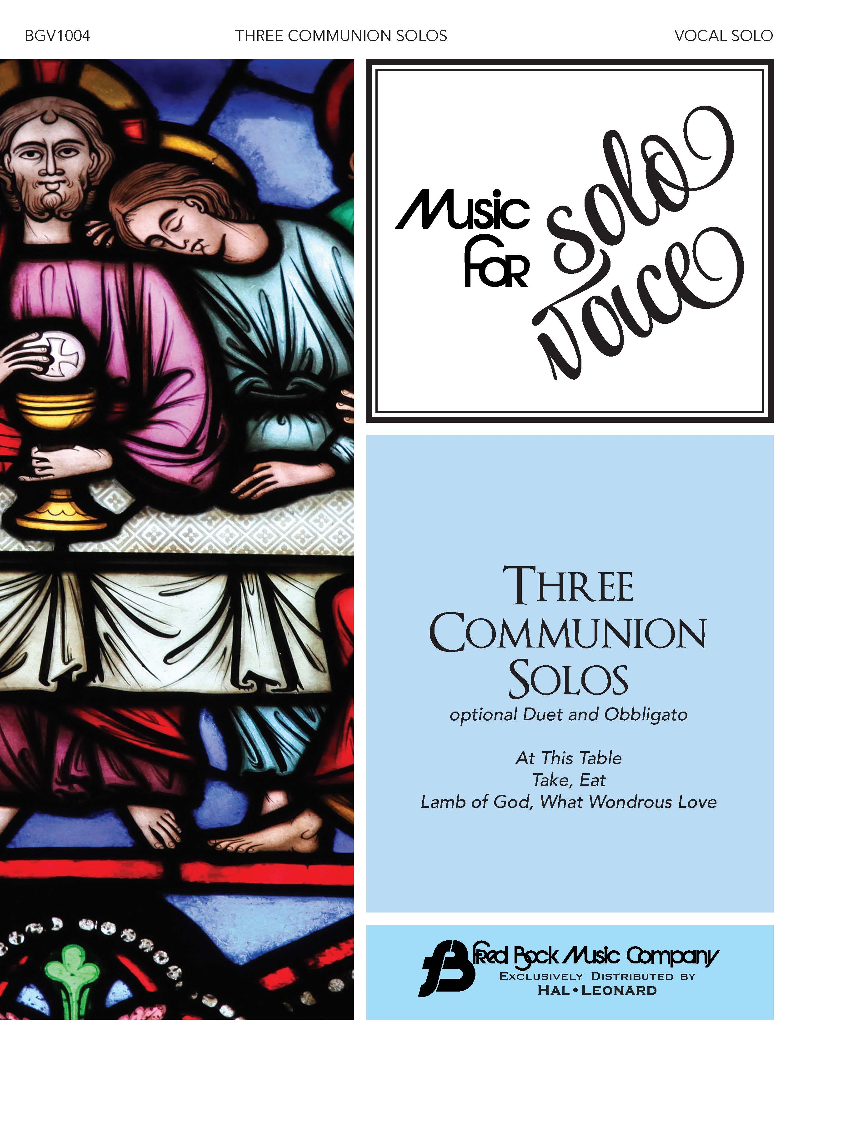 Three Communion Solos Music for Solo Voice Series Vocal Solo with ...