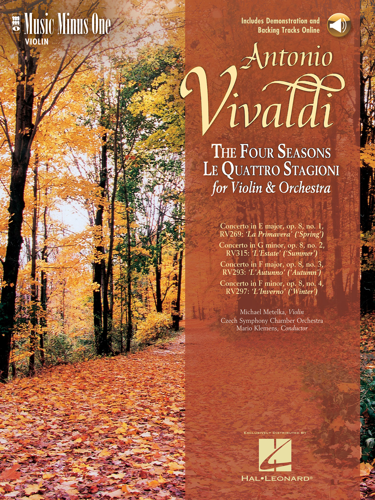 Vivaldi - Le Quattre Stagioni (The Four Seasons) for Violin and Orchestra Music Minus One Violin ...