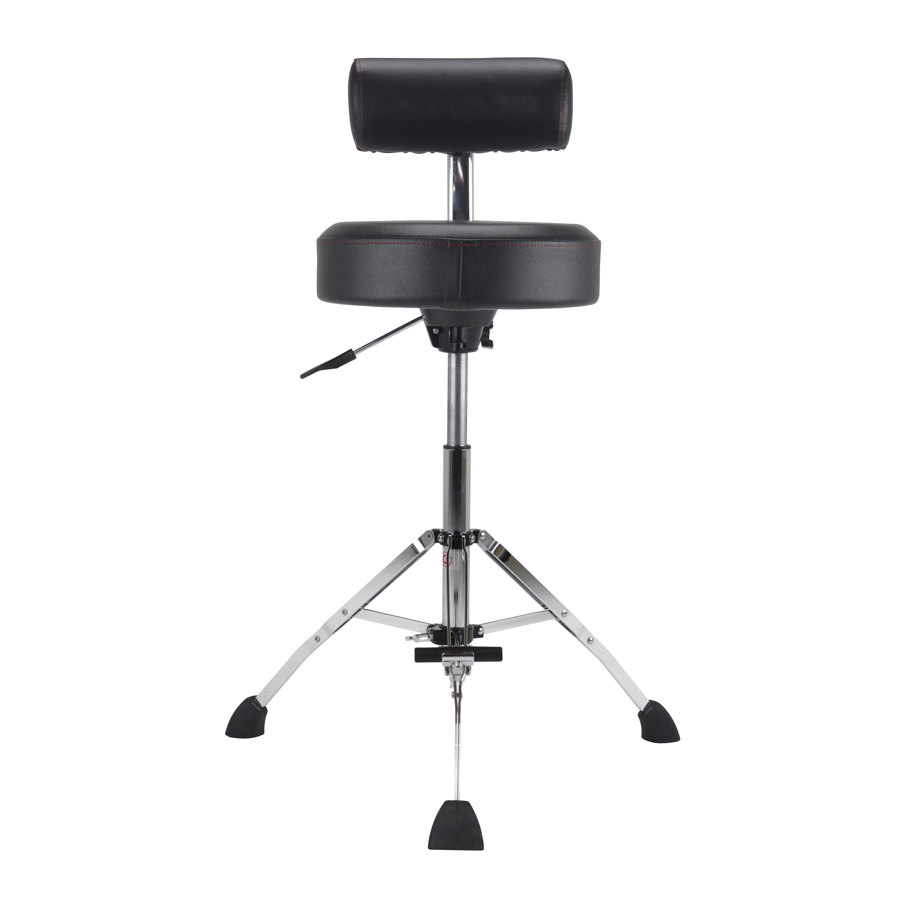 Gibraltar 9608HRTB Tall Hydraulic 15 Round Stool with Backrest and ...