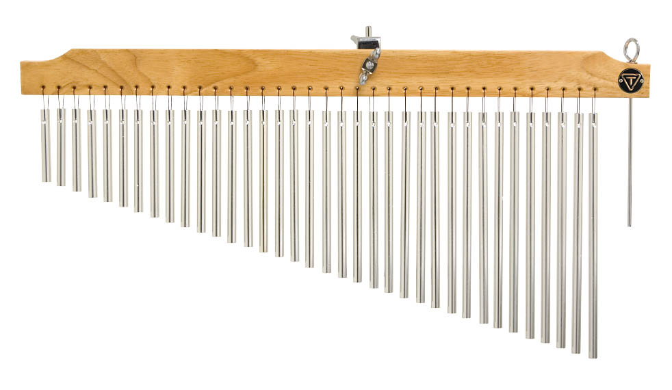 36 Chrome Chimes With Natural Finish Wood Bar - Willis Music Store