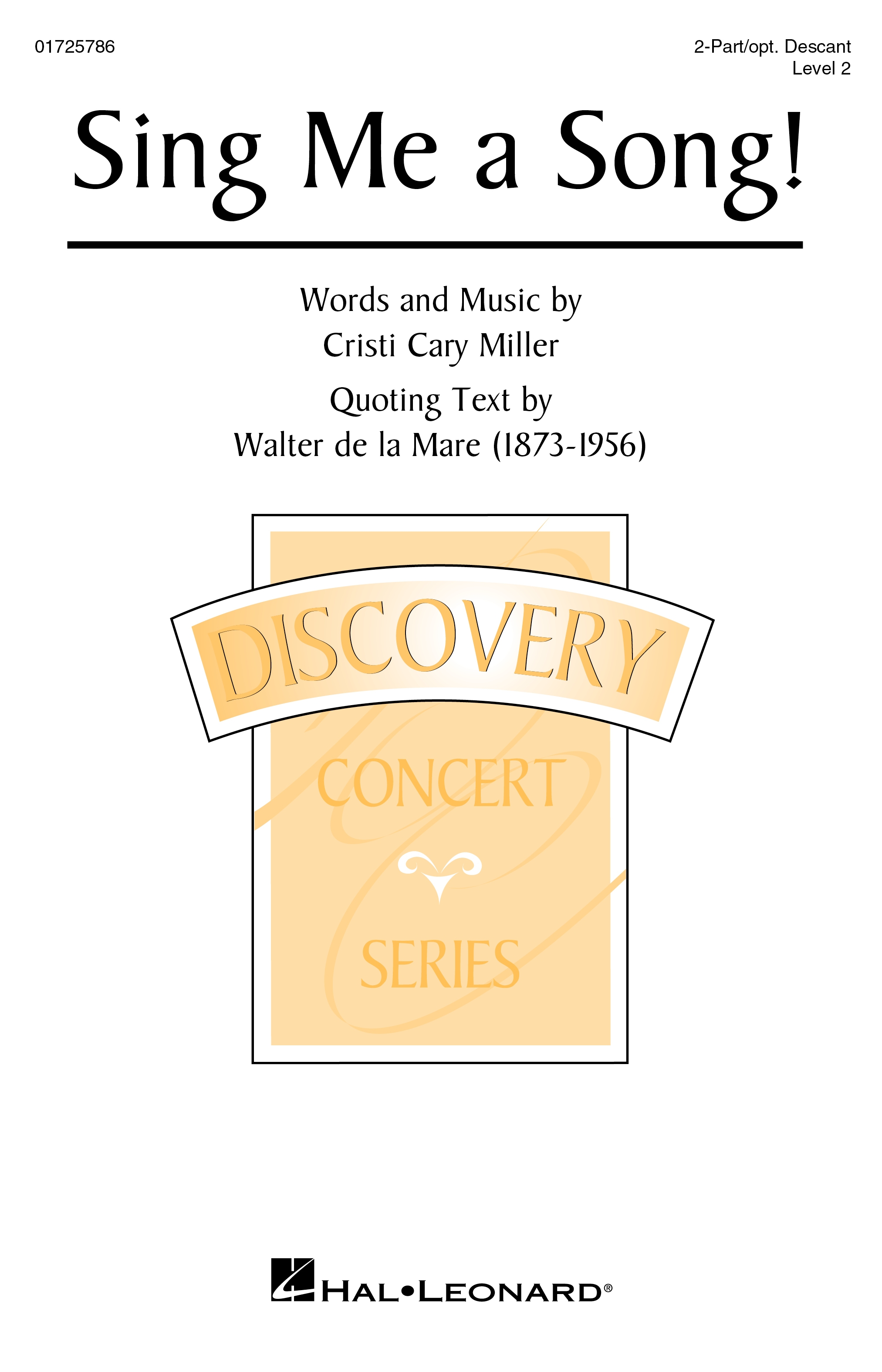 Sing Me a Song! Discovery Level 2 - Willis Music Store