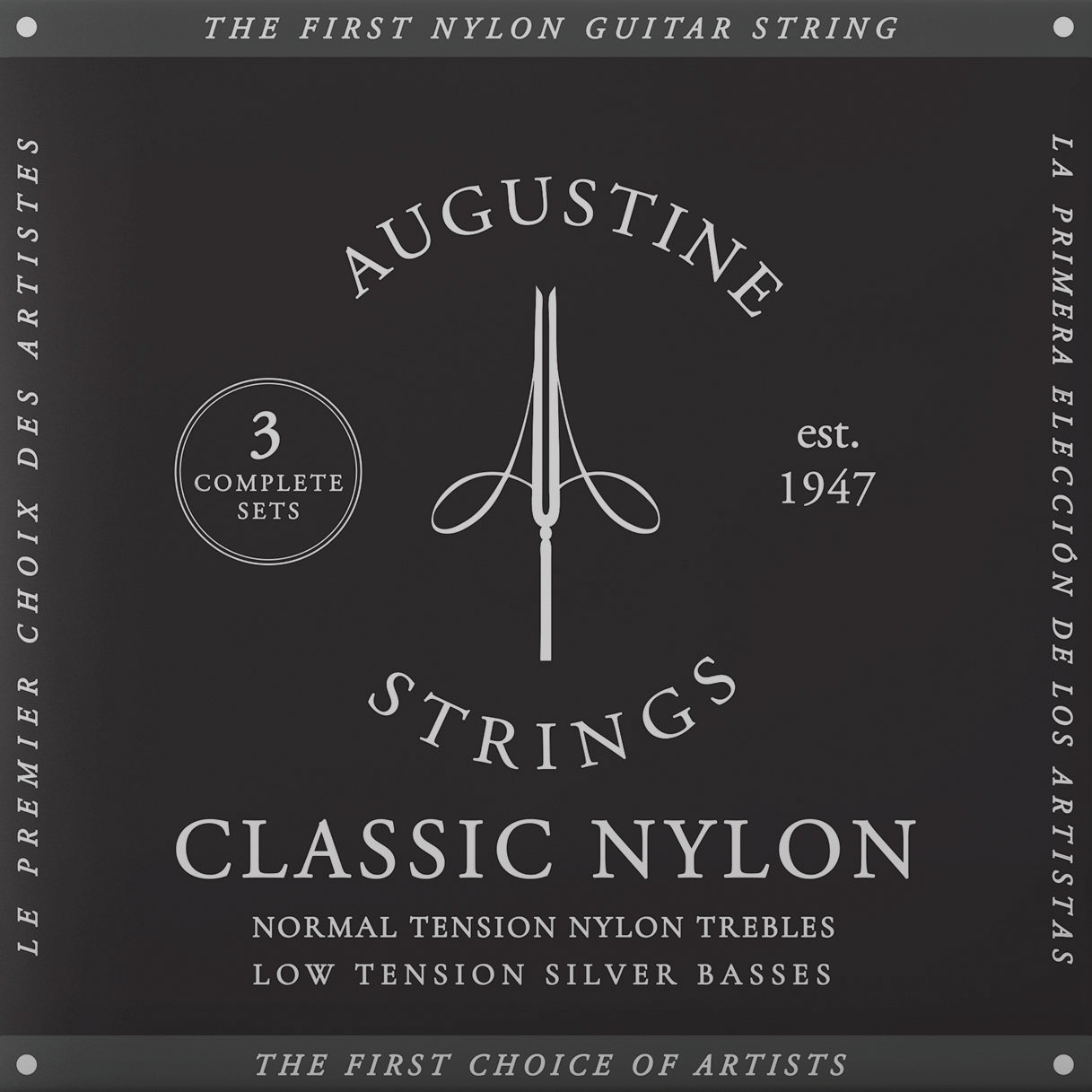 Classic Black 3-Pack Low Tension Nylon Guitar Strings - Willis Music Store