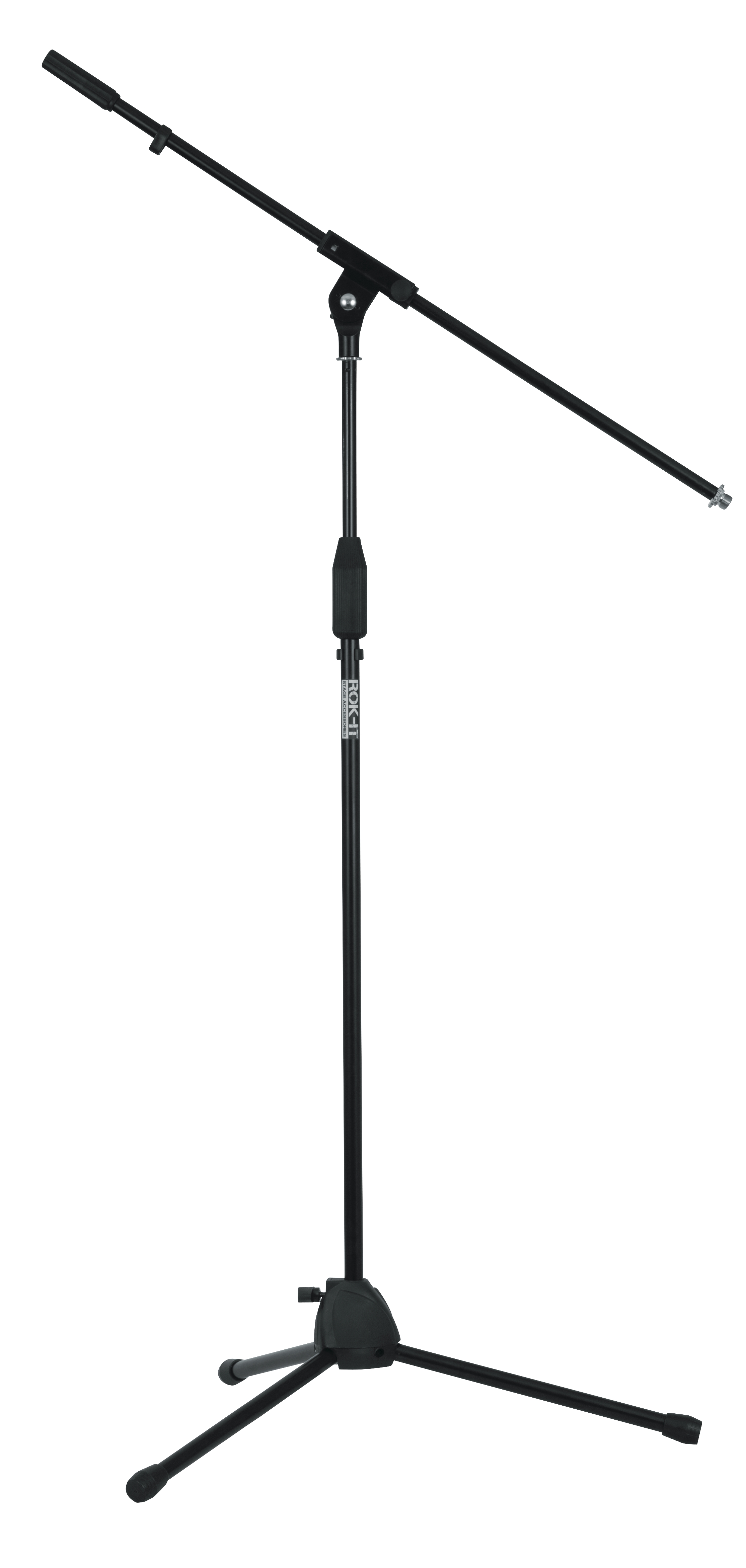Rok-it Tubular Microphone Stand With Fixed Boom Included. Tripod Design ...