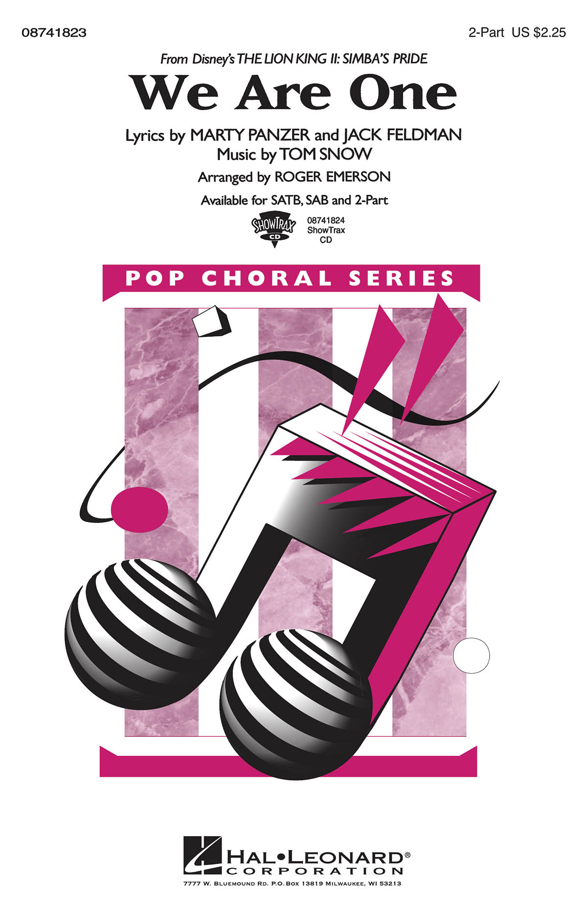 We Are One (from The Lion King II: Simba's Pride) - Willis Music Store