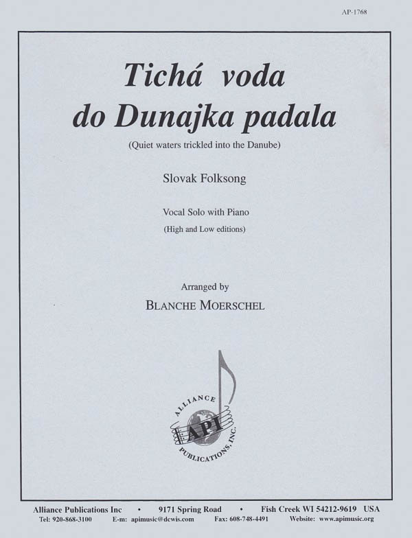 Ticha Voda Do Dunajka/quiet Waters - Solo/pno - Willis Music Store