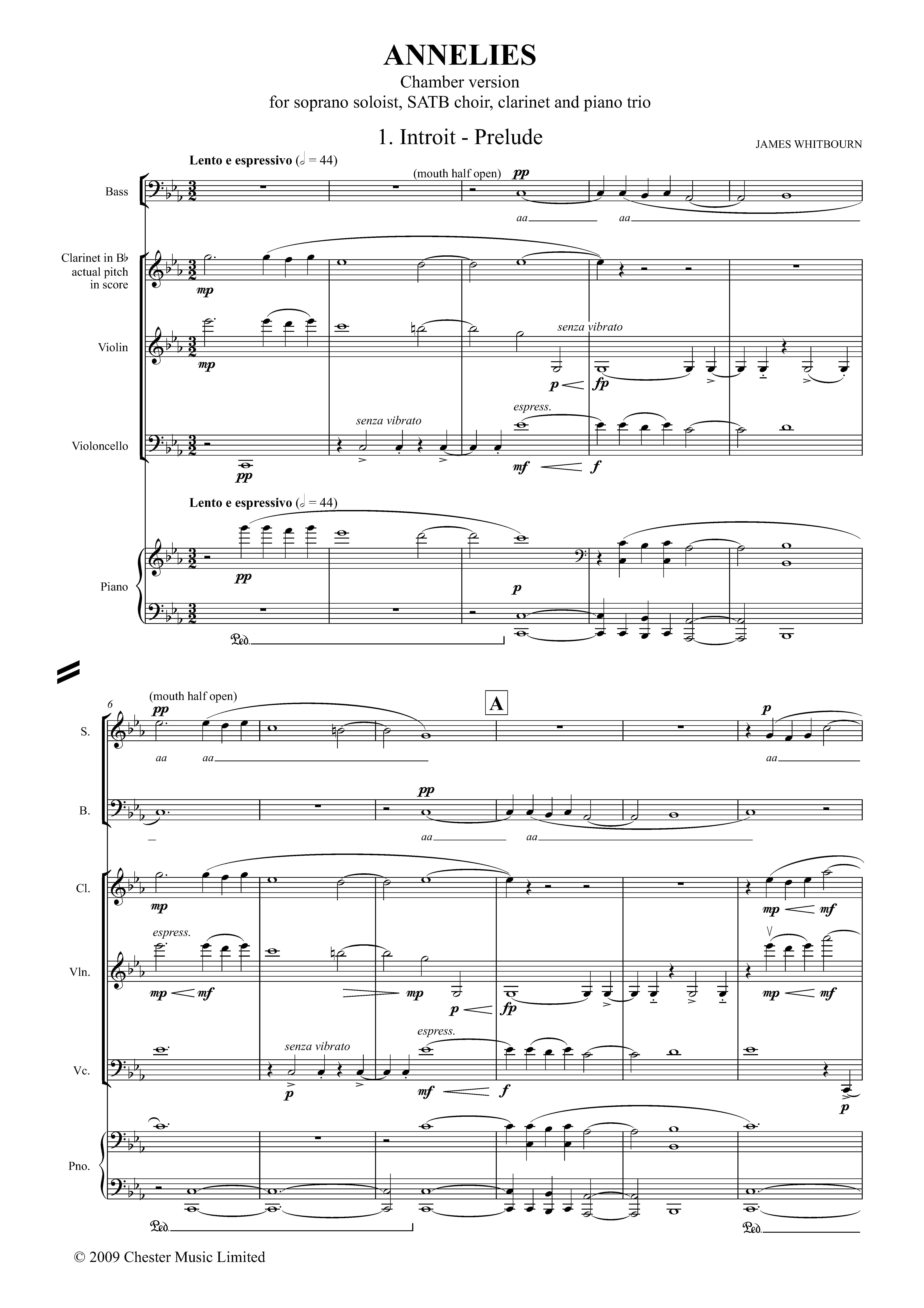 Annelies Orchestra Version Full Score - Willis Music Store