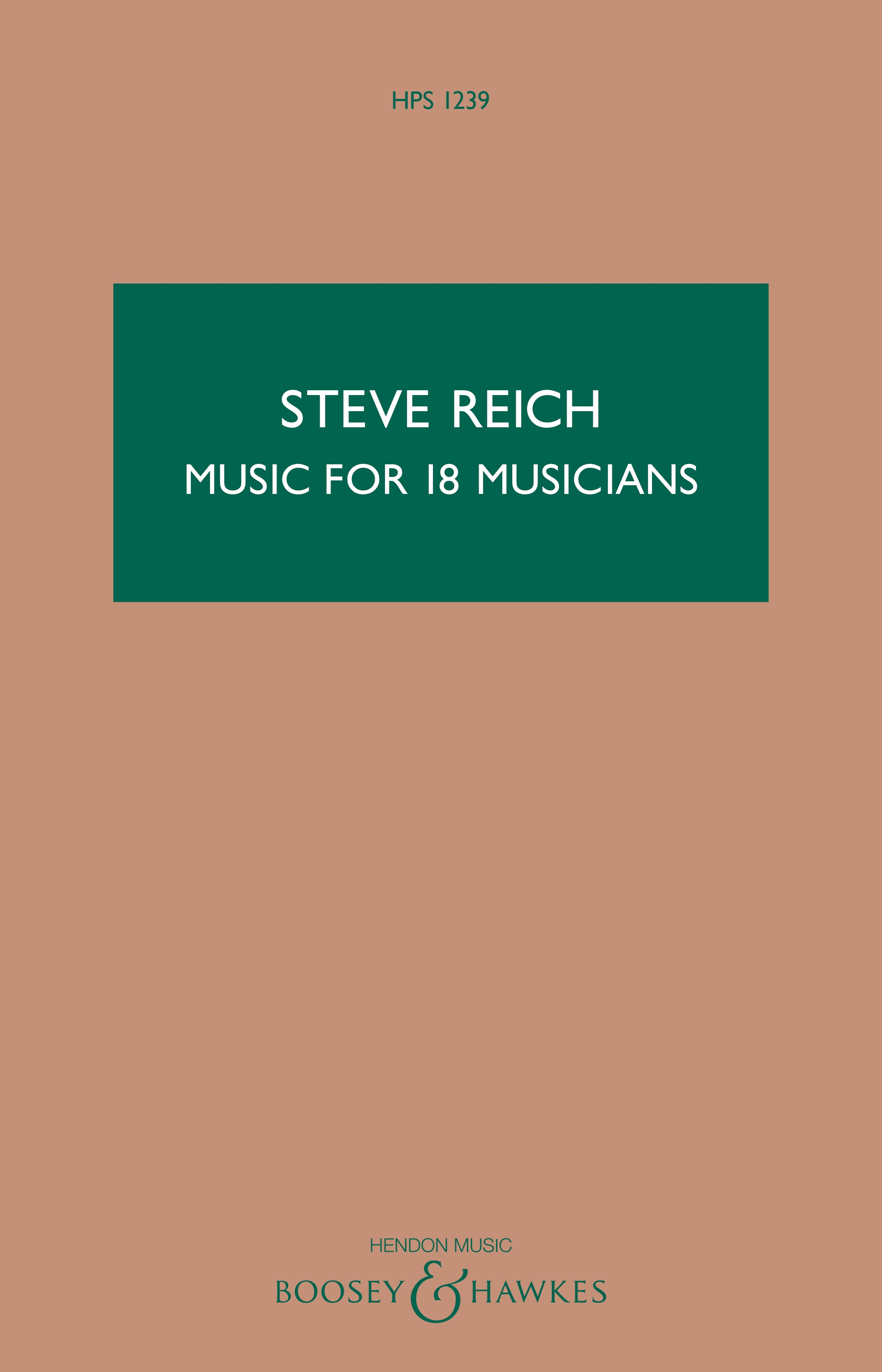 Music for 18 Musicians Study Score - Willis Music Store