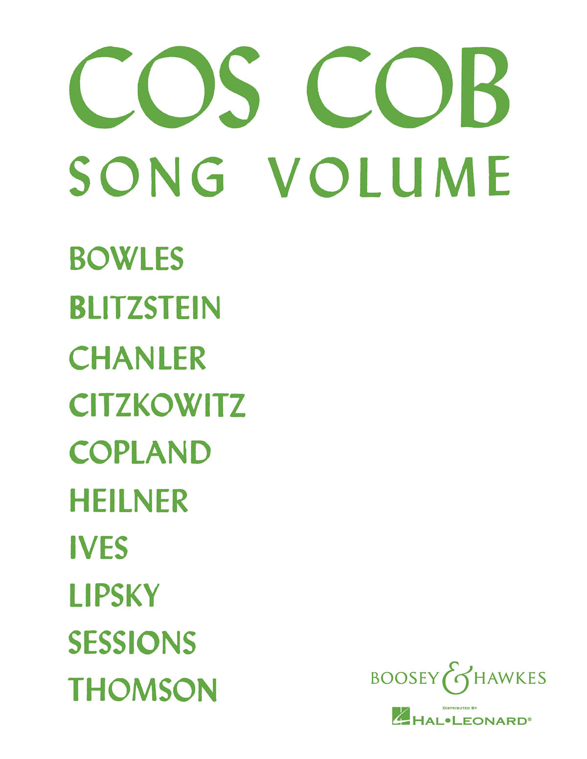 Cos Cob Song Album for Voice and Piano - Willis Music Store