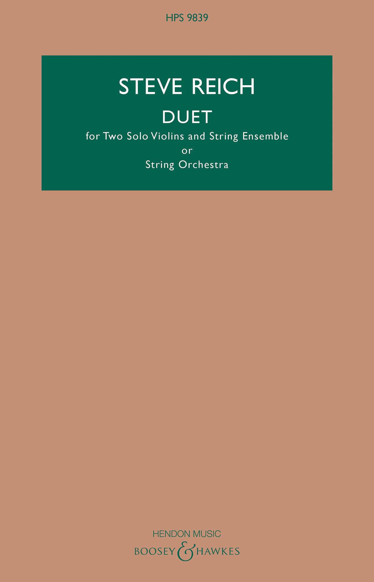Duet for Two Violins and String Ensemble Study Score - Willis Music Store