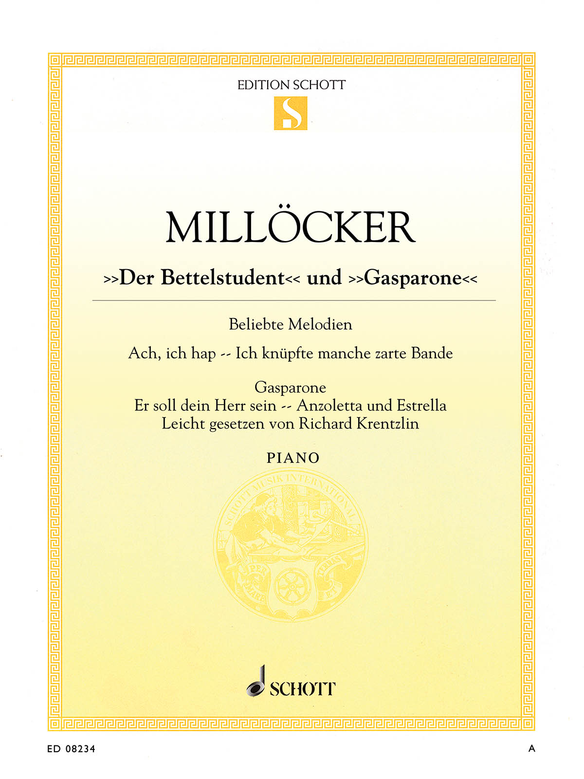 Famous Melodies from Mill?cker's Operettas - Willis Music Store