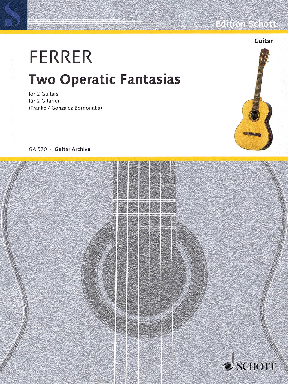 Two Operatic Fantasias for Two Guitars - Willis Music Store