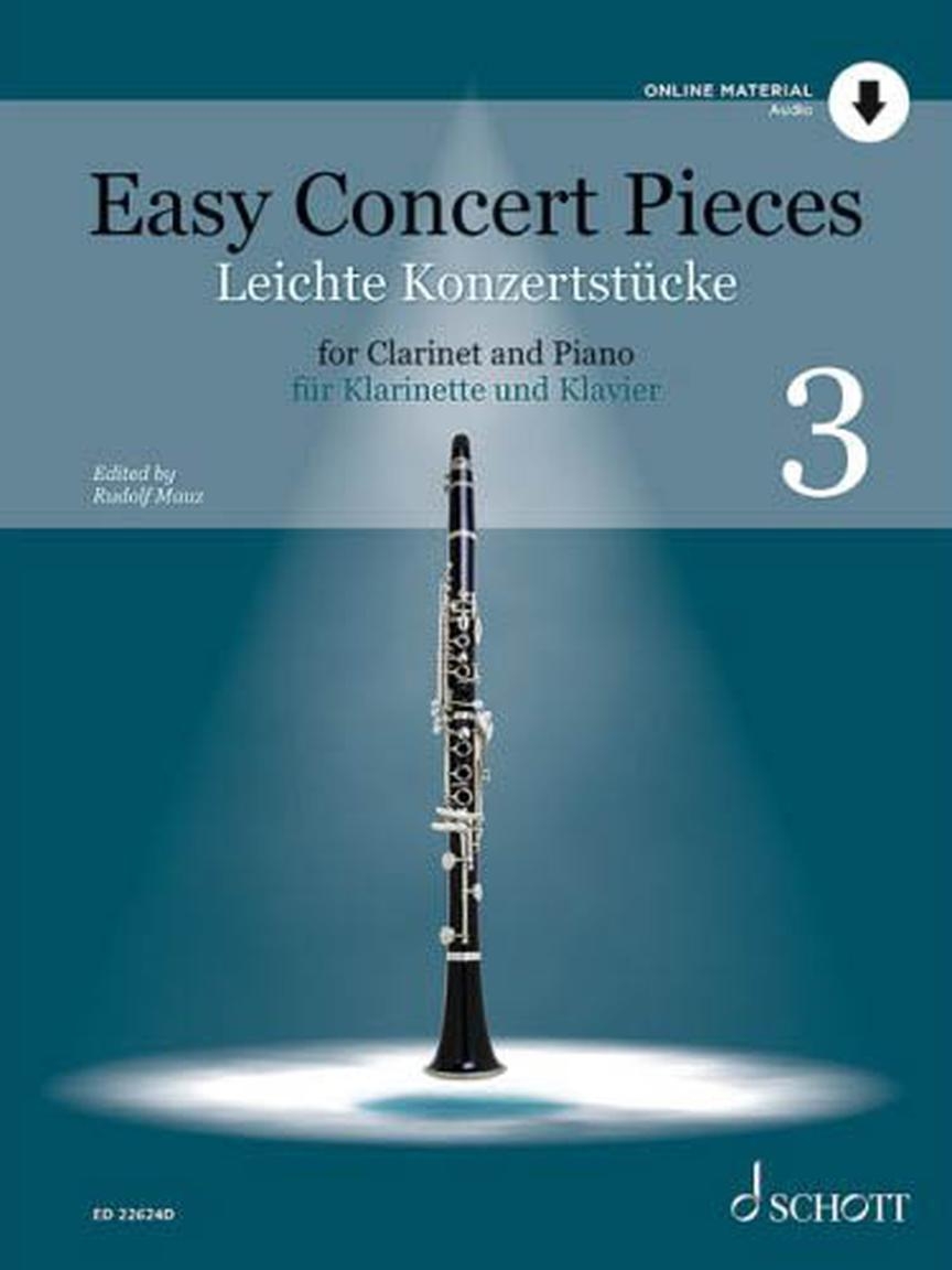 Easy Concert Pieces - Volume 3 for Clarinet and Piano 14 Pieces From 4 ...