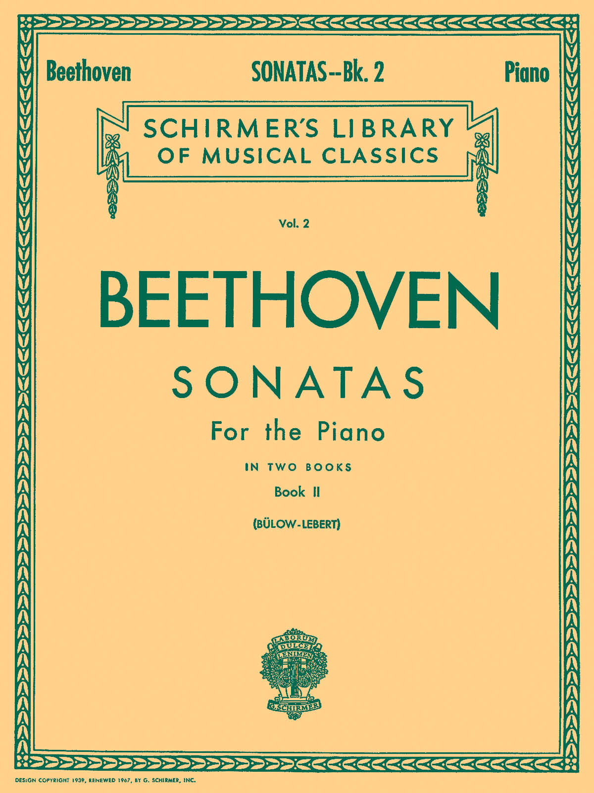 Sonatas - Book 2 Schirmer Library of Classics Volume 2 Piano Solo ...