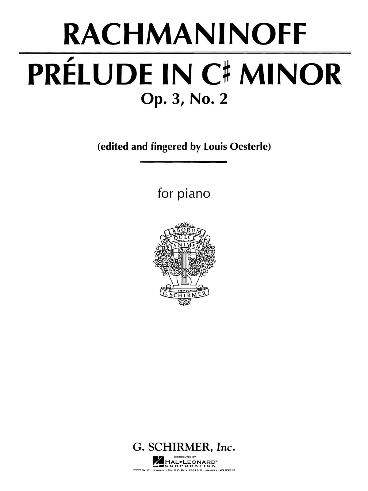 Prelude in C# Minor, Op. 3, No. 2 Piano Solo - Willis Music Store