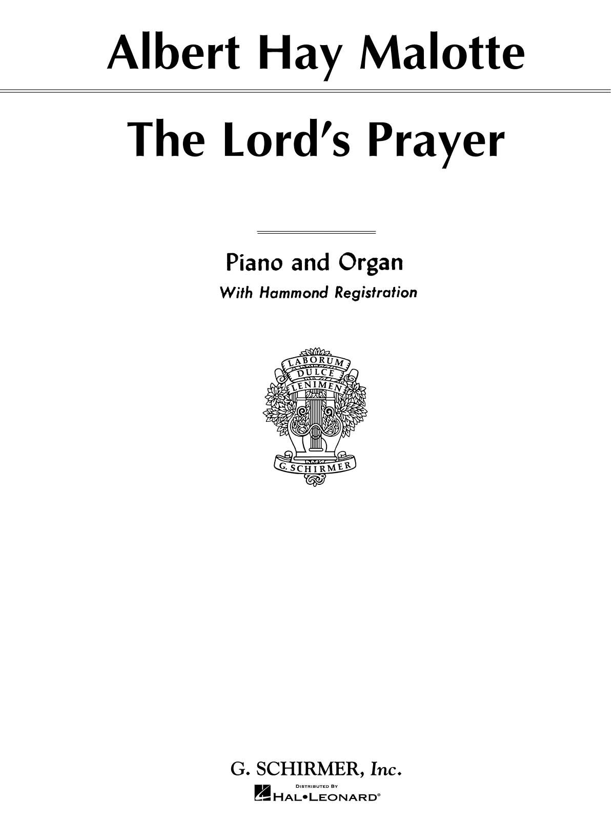 Lord's Prayer Organ/Piano Duet - Willis Music Store
