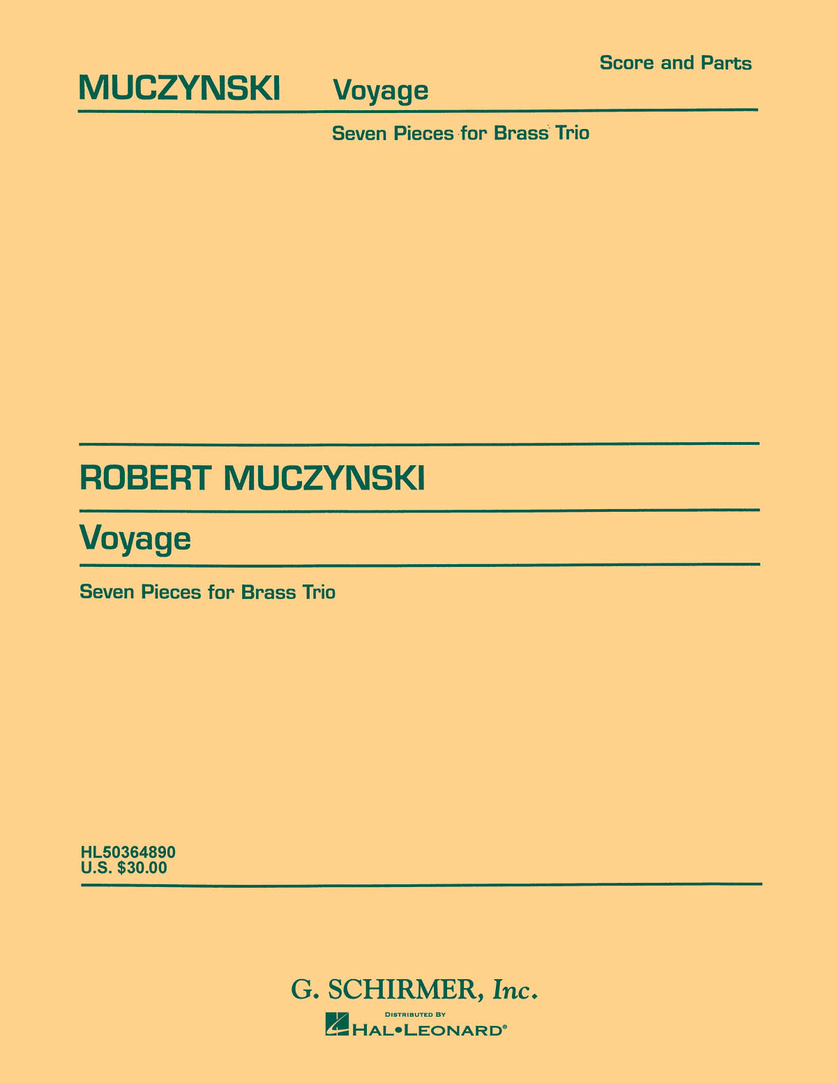 Voyage, Op. 27 Score and Parts - Willis Music Store