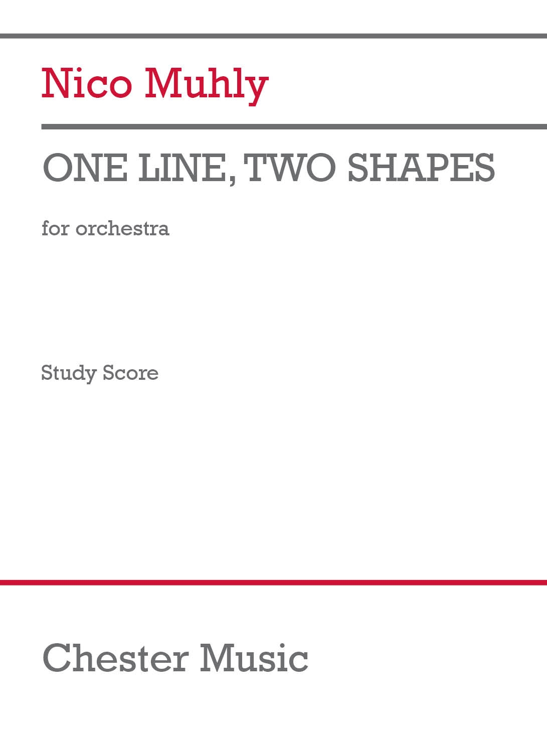 One Line, Two Shapes (Study Score) for Orchestra - Willis Music Store