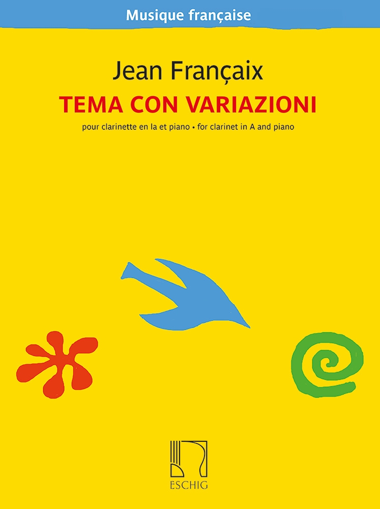 Tema Con Variazioni for Clarinet in A and Piano - Willis Music Store